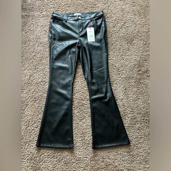 ARULA | Jeans | New Arula Faux Leather Flared Jeans | Poshmark